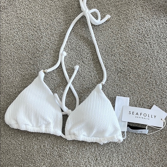 Seafolly | Swim | Seafolly Slide Triangle Bikini Top | Poshmark